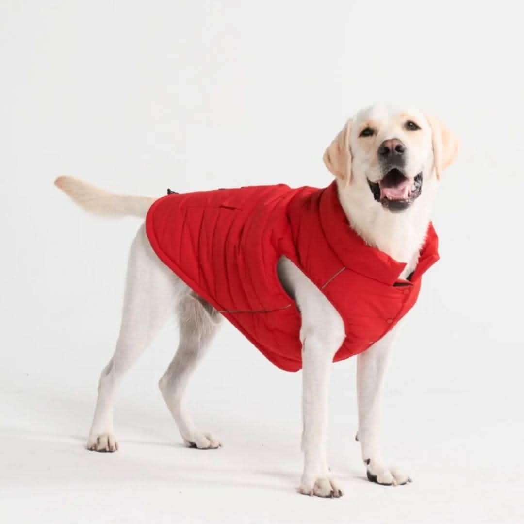 WarmShield Water-Resistant Jacket - Red (SIZE S) – SPARK PAWS