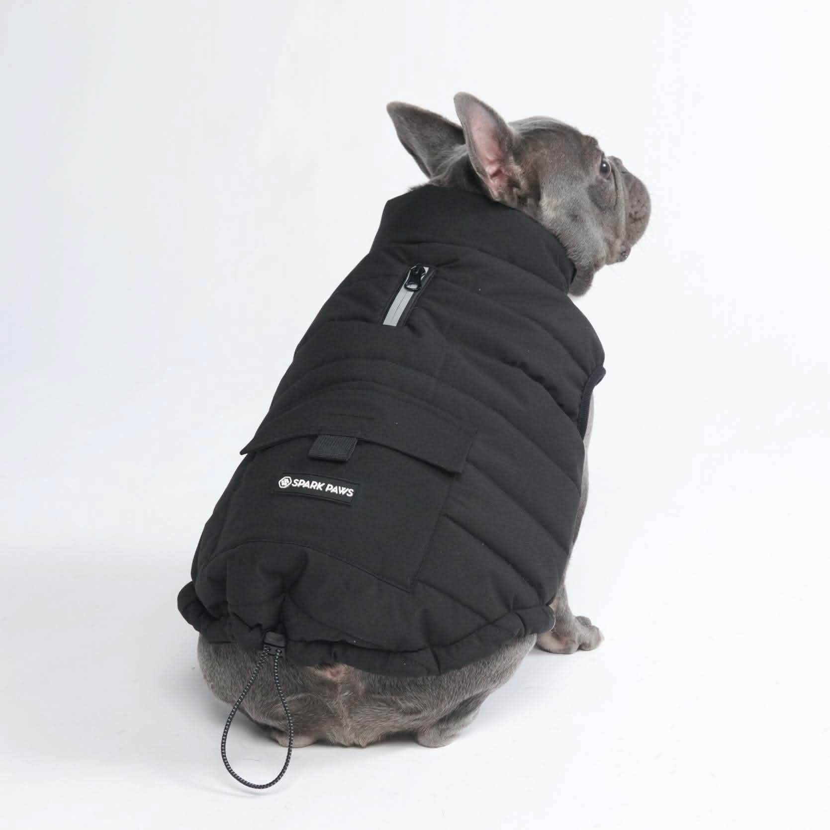 WarmShield Water-Resistant Jacket - Black – SPARK PAWS