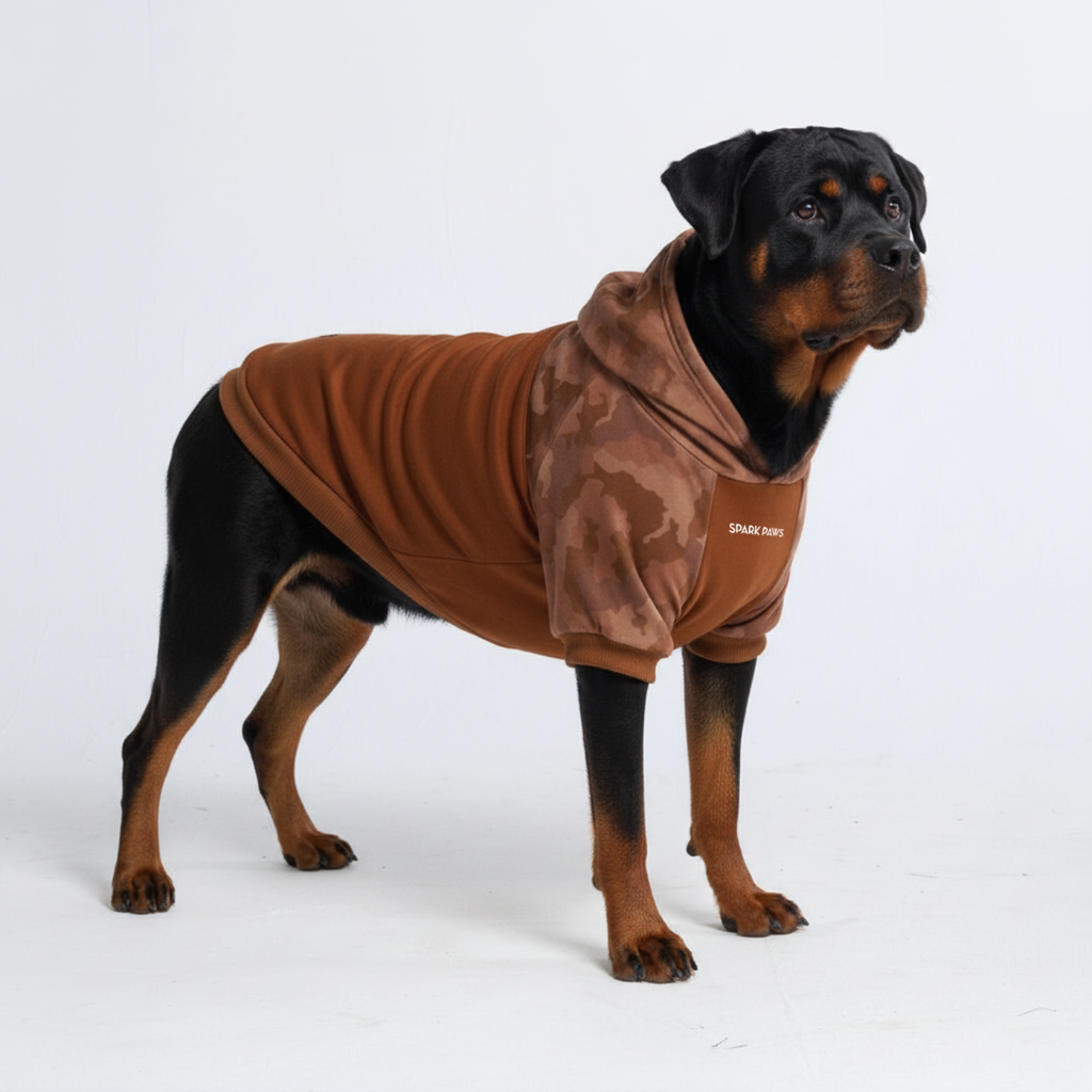 Desert Camo Dog Hoodie – SPARK PAWS