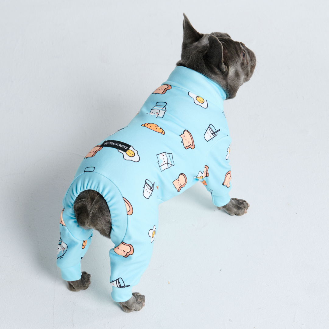 Dog Pajama - Breakfast Blue – SPARK PAWS