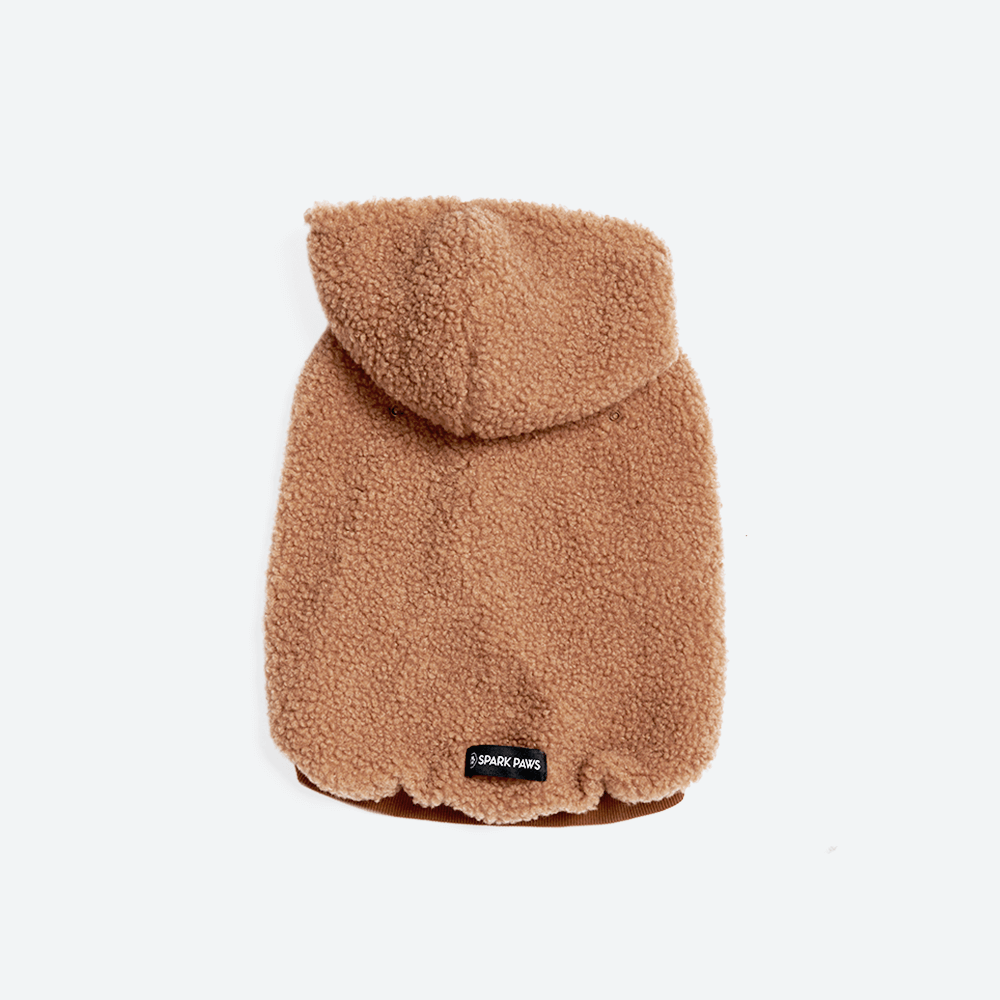 Teddy Sherpa Dog Jacket - Brown – SPARK PAWS