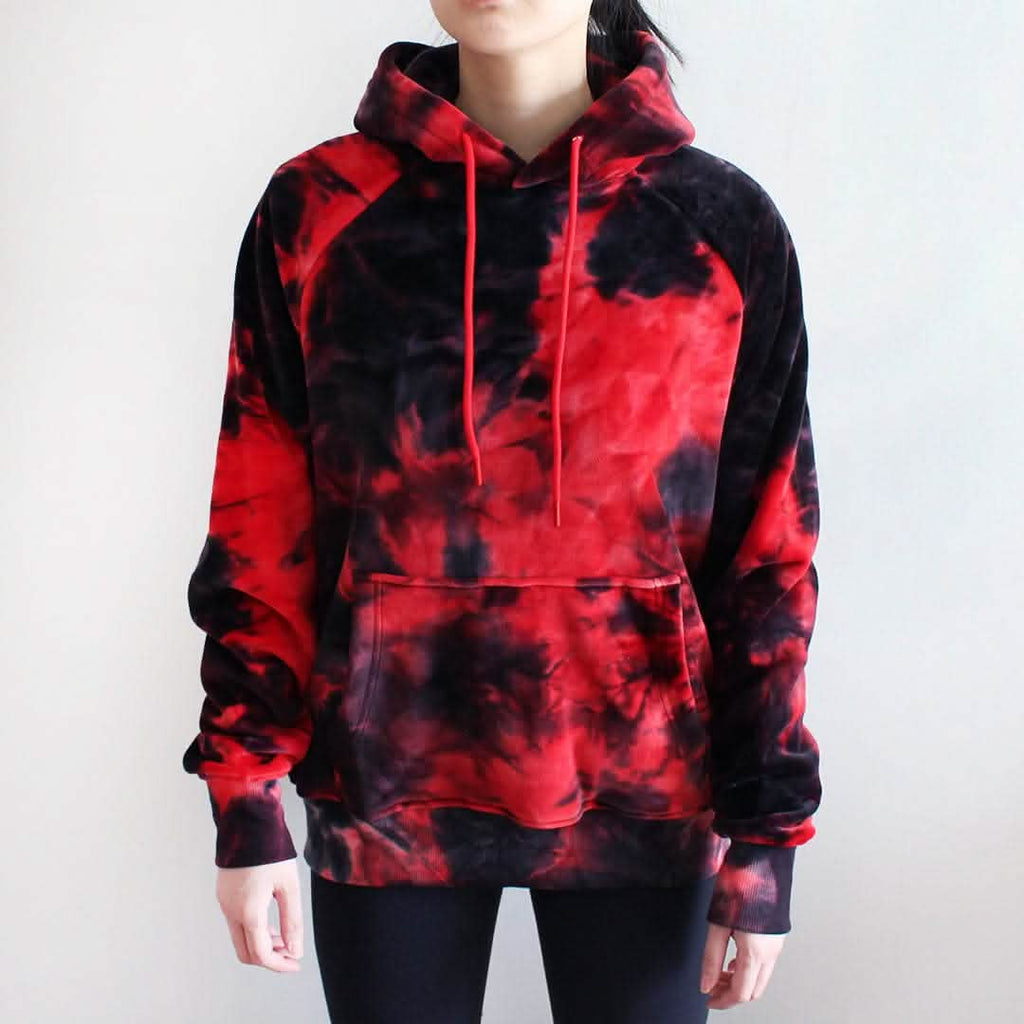 Velvet Human Hoodie - Red & Black – SPARK PAWS